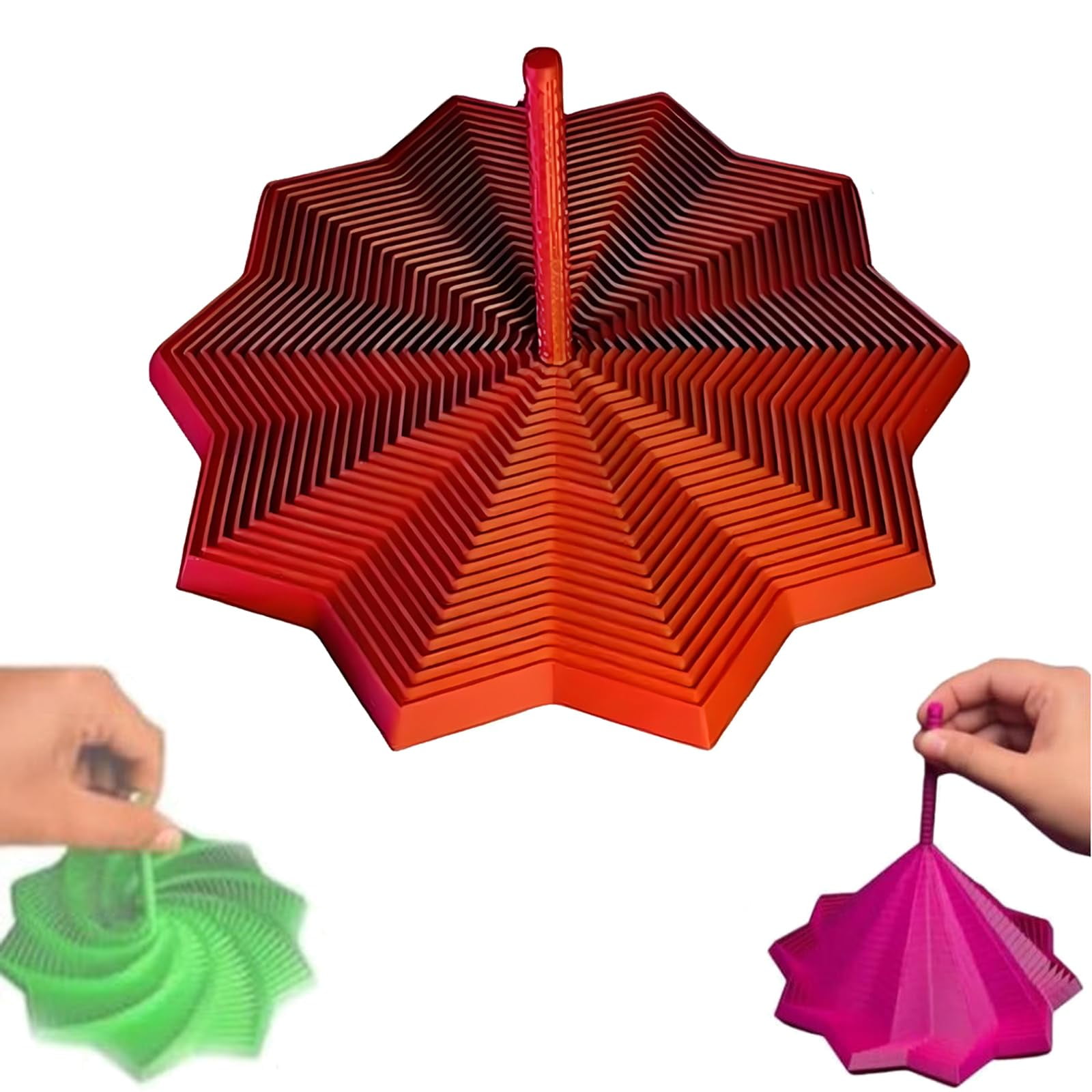 3D Printed Expanded Sensory Fidget Star, Fractal Fidget Hexagon with ...