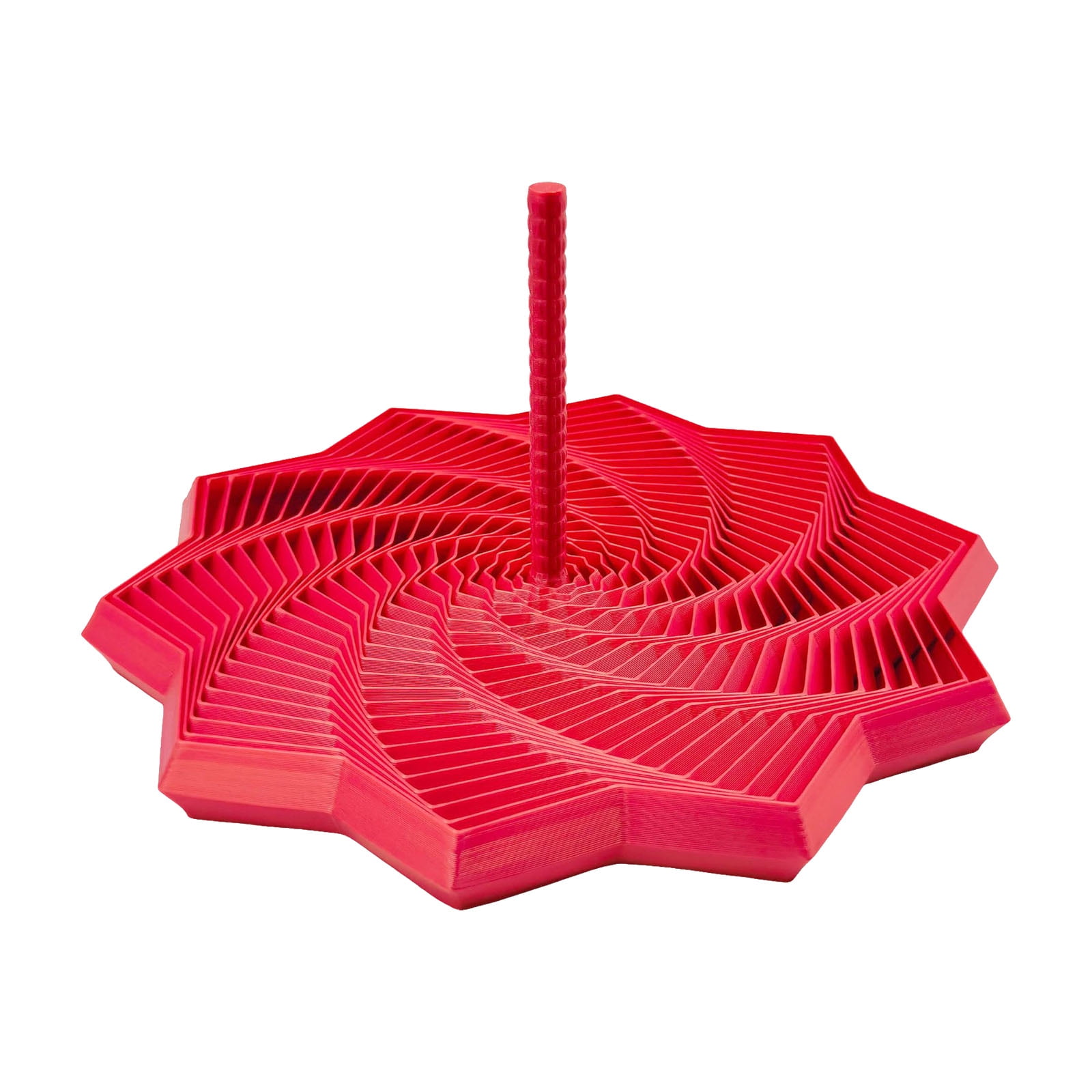 3D Printed Expanded Sensory Fidget Star with Handle Colorful Whirling ...