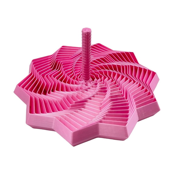 3D Printed Expanded Sensory Fidget Star Handle Colorful Whirling Spiral ...
