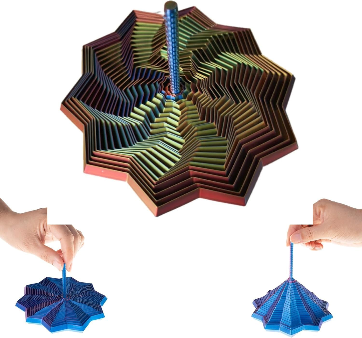 3D Printed Expanded Sensory Fidget Star - Sensory Fidget Star with ...