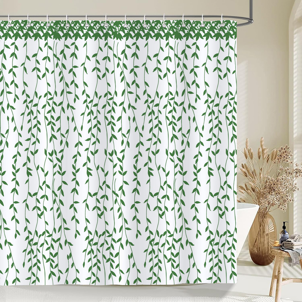 3D Printed Fabric Shower Curtains Floral Bath Screens Waterproof ...