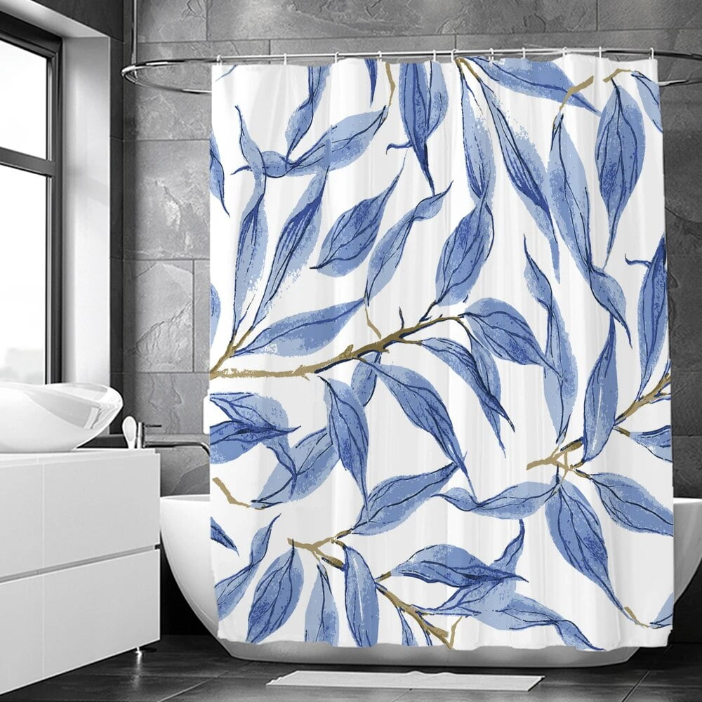 3D Printed Fabric Shower Curtains Fresh Flowers Plant Bath Screens ...