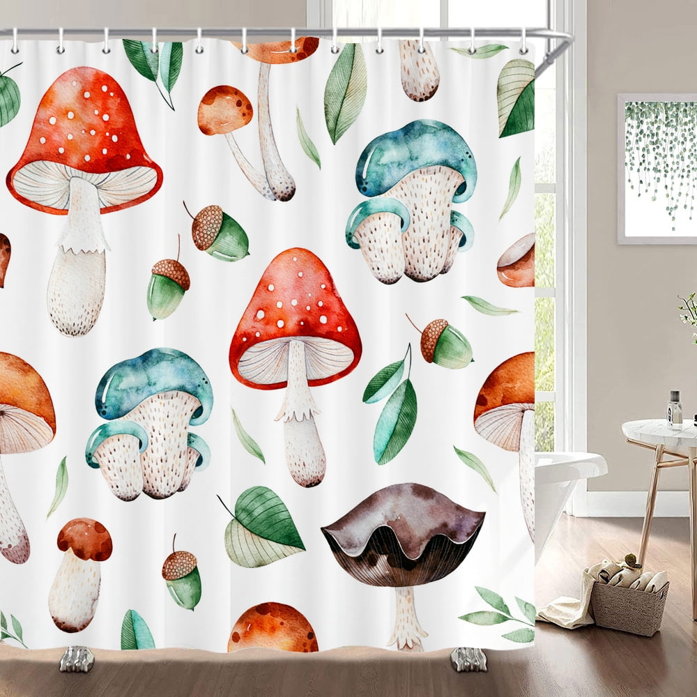 3D Printed Fabric Shower Curtains Fresh Flowers Plant Bath Screens ...