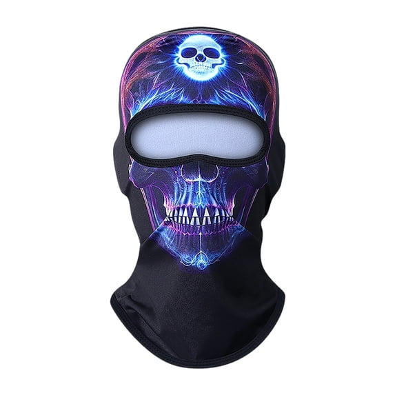 3D Printed Face Cover Cool Pattern Full Breathable Wind Sun Headwear ...