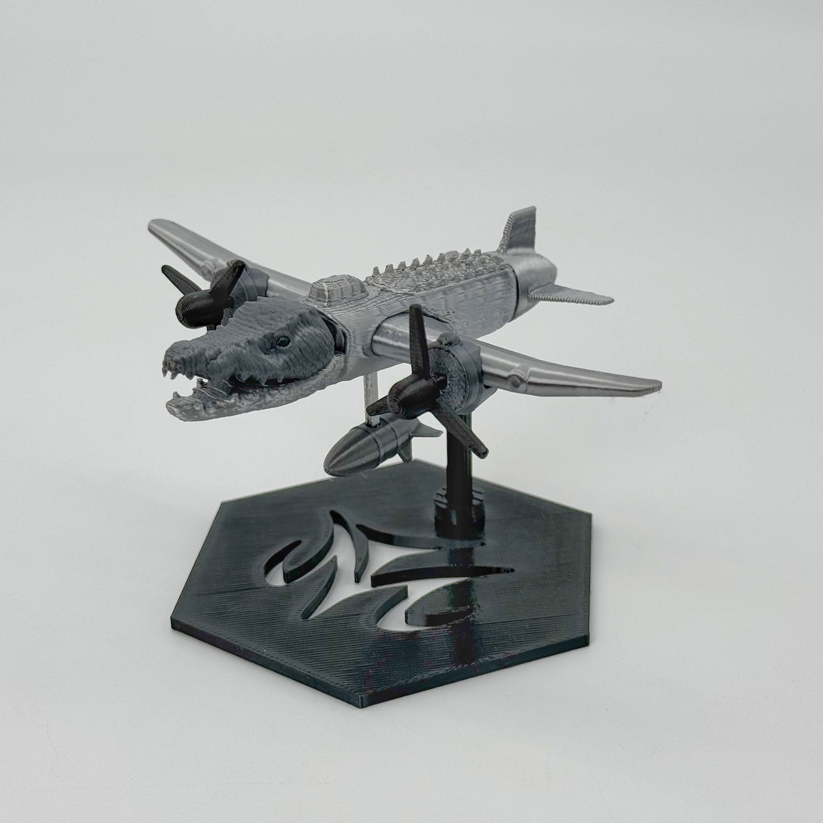 3D Printed Figurines for Bombardiro Crocodilo, Italian Brainrot Desk ...