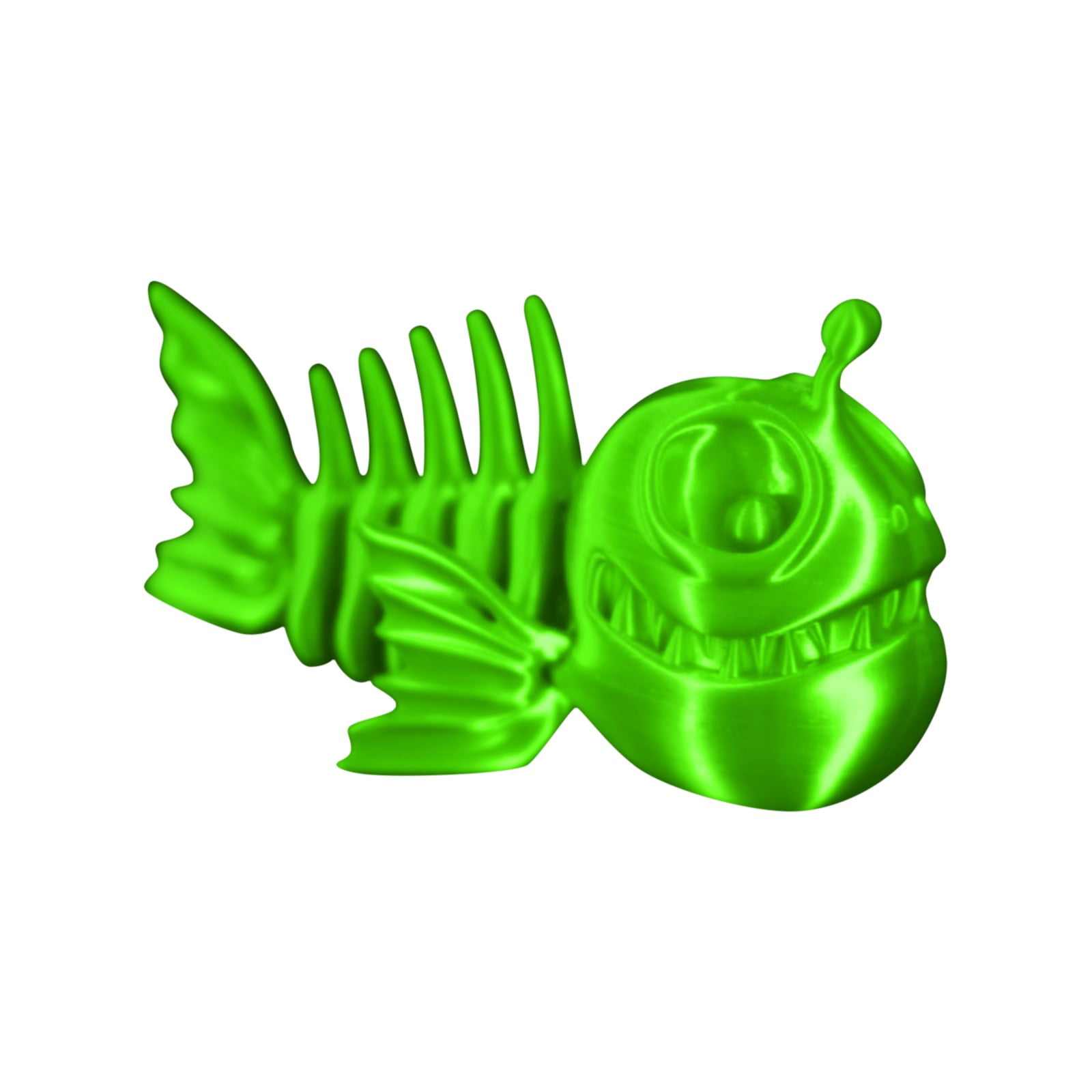 3D Printed Fish,3D Printed Solid Color Skeleton Fish Toy Model Ornament ...