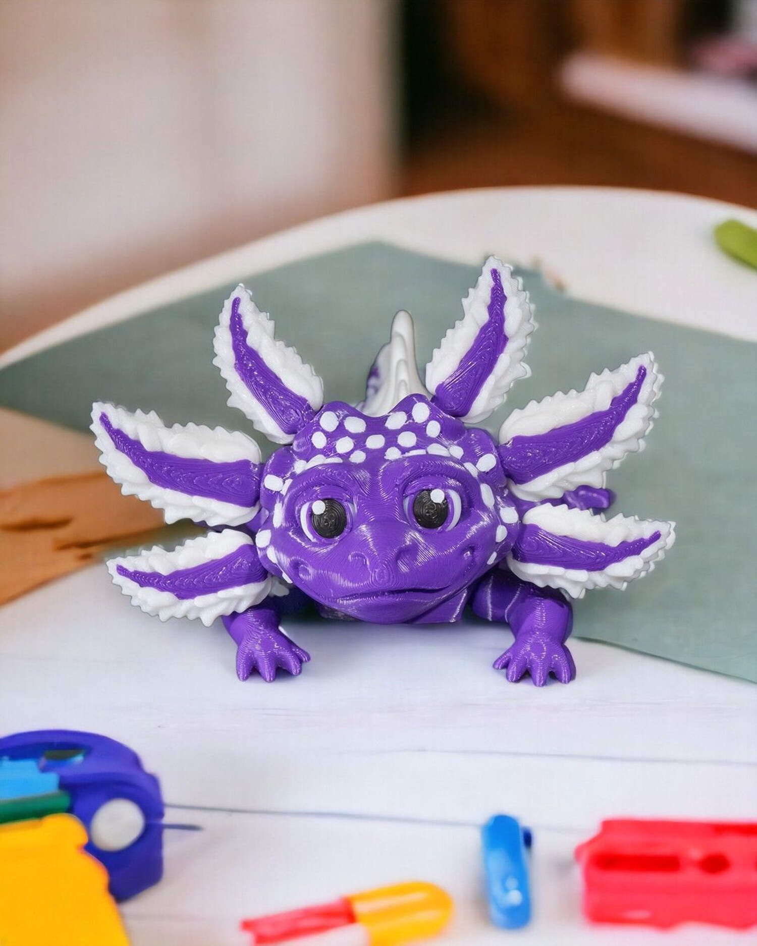 3D Printed Flexible Axolotl Toy – Sensory Fidget for Adults and ...