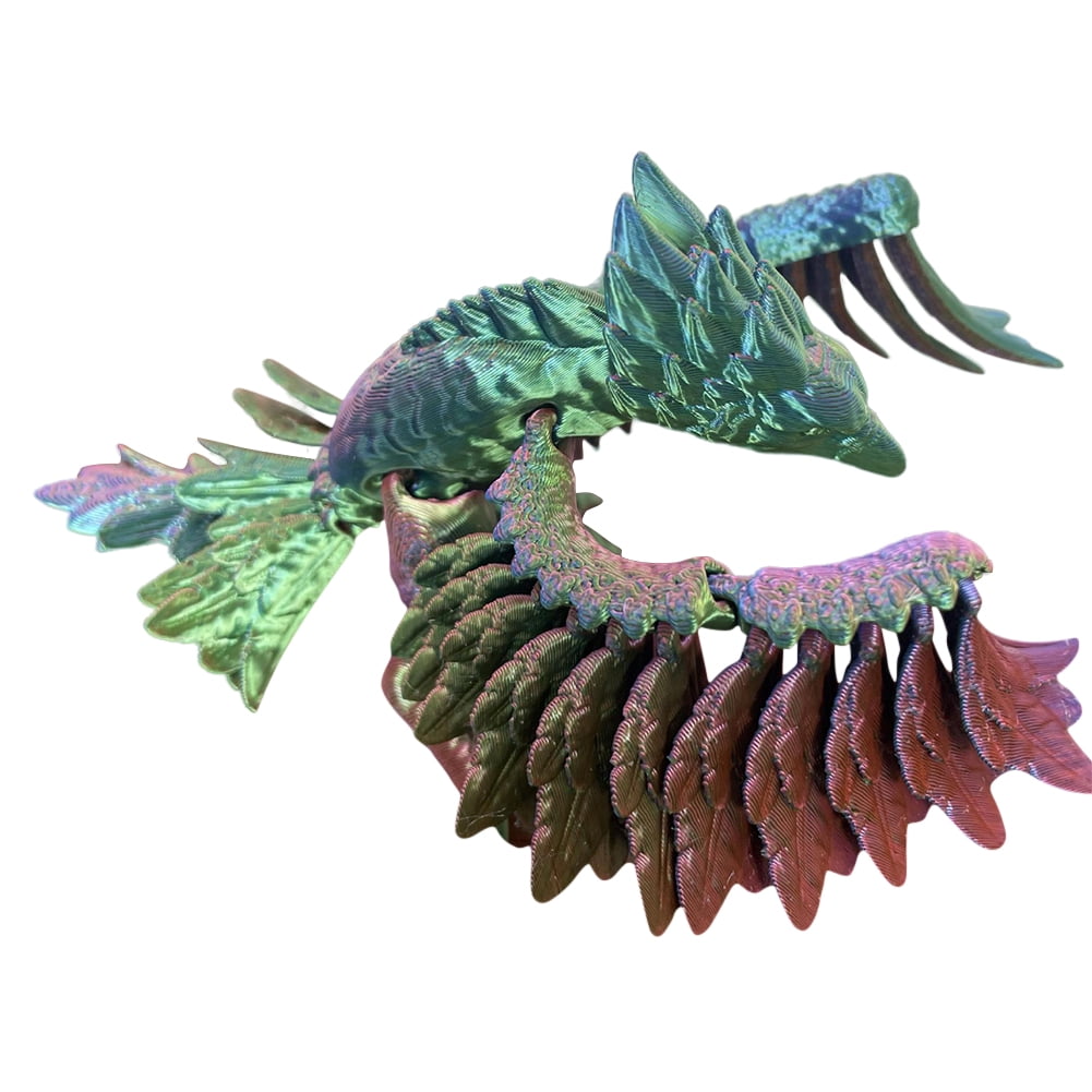 3D Printed Flexible Phoenix Joint Mobility Fidget Toy with Wings for ...