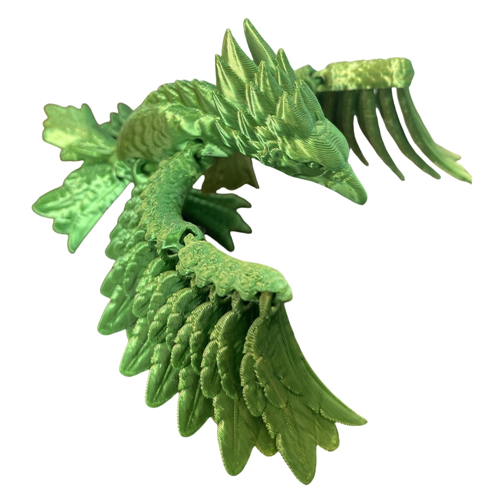 3D Printed Flexible Phoenix Toy with Wings for Home Decor (Radiant ...