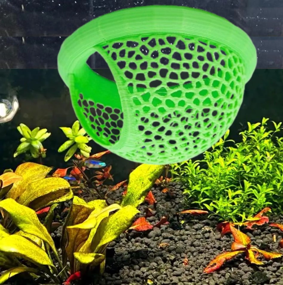 3D-Printed Floating Shrimp Cave & Betta Hide – Tri-Function Aquarium ...
