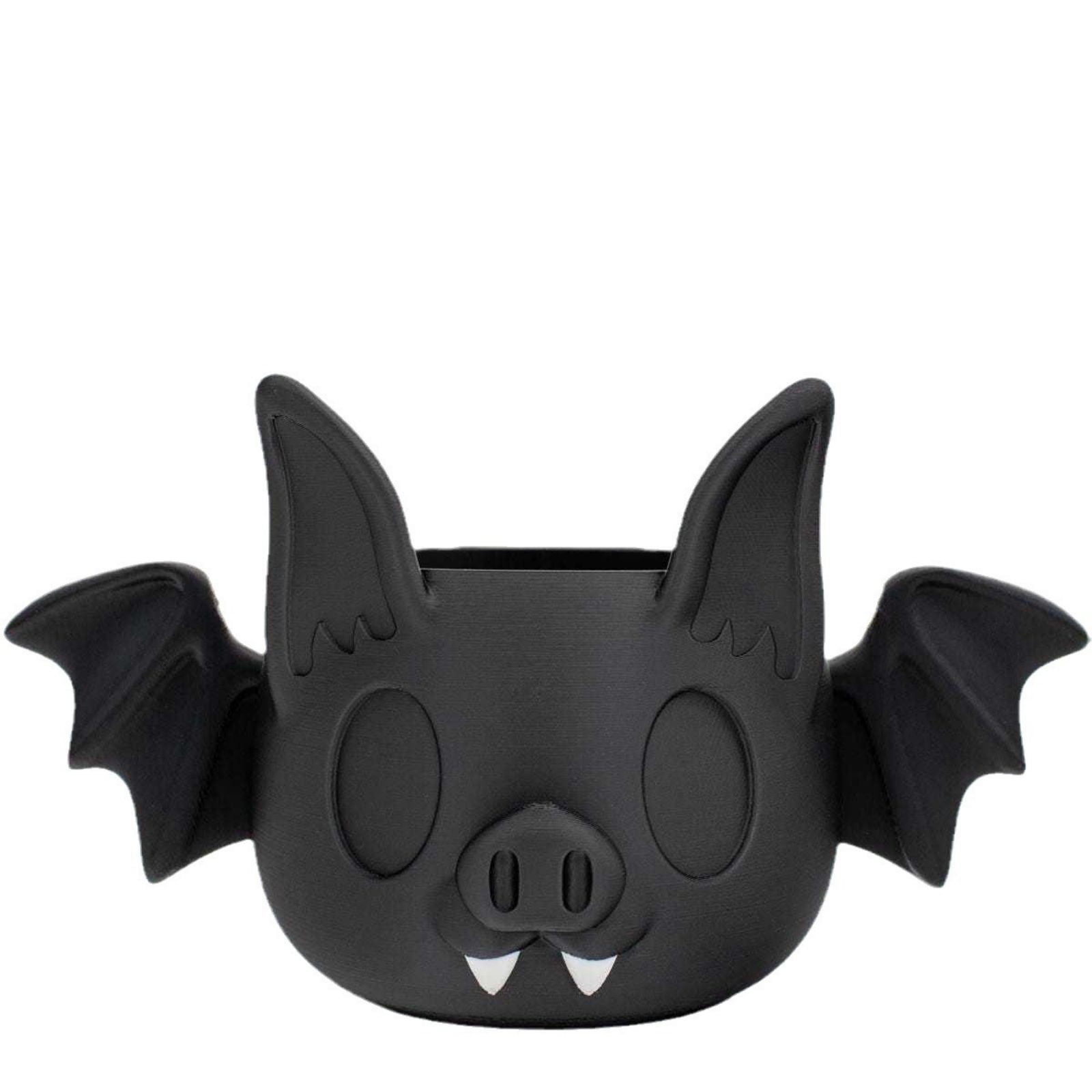 3D Printed Flying Bat Planter Pot With Hole For Succulents Gothic ...