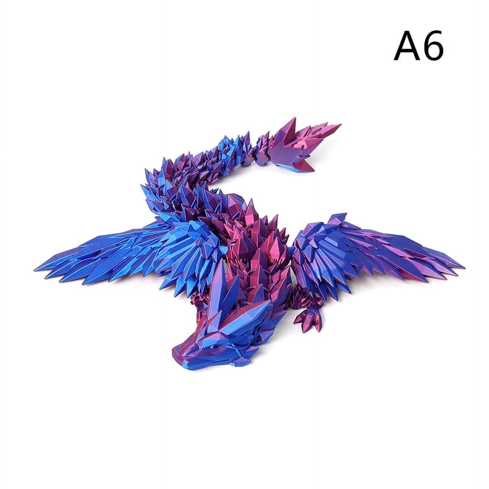 3D Printed Flying Dragon Articulated Dragon Western Style Joint Movable ...