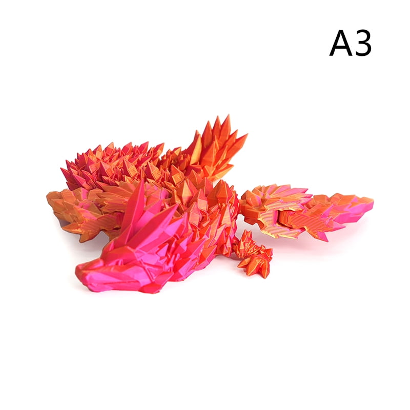 3D Printed Flying Dragon Articulated Dragon Western Style Joint Movable ...