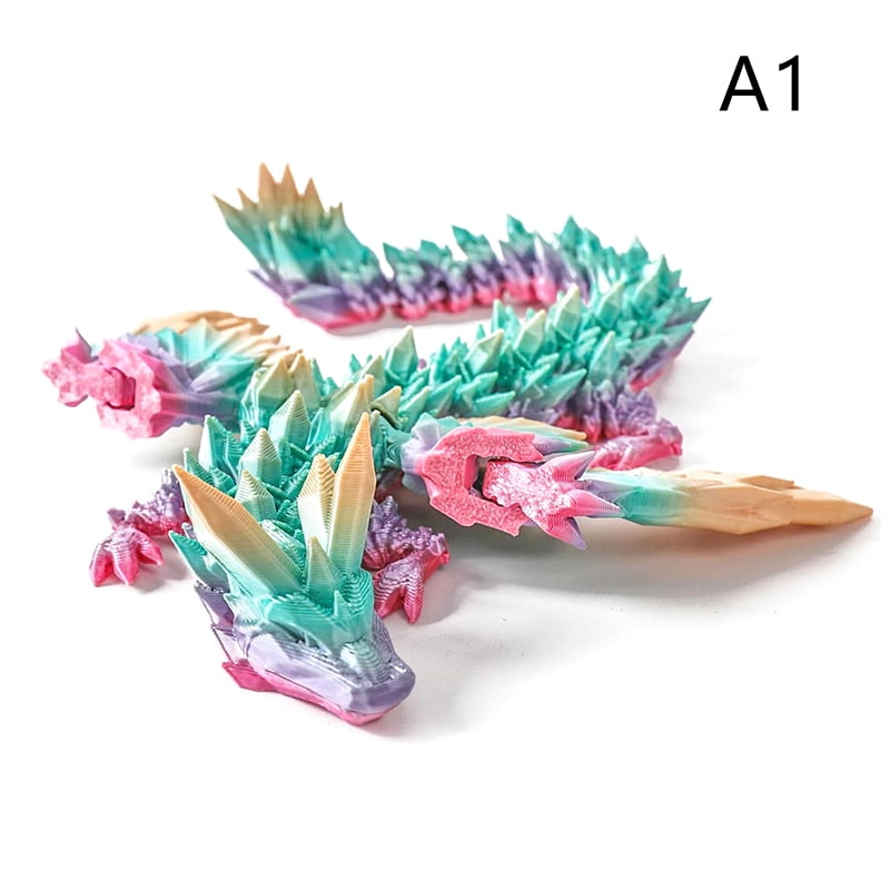 3D Printed Flying Dragon Articulated Dragon Western Style Joint Movable ...