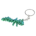 3D Printed Foxes Sculpture Keychain, Adjustable for Dynamic Display ...