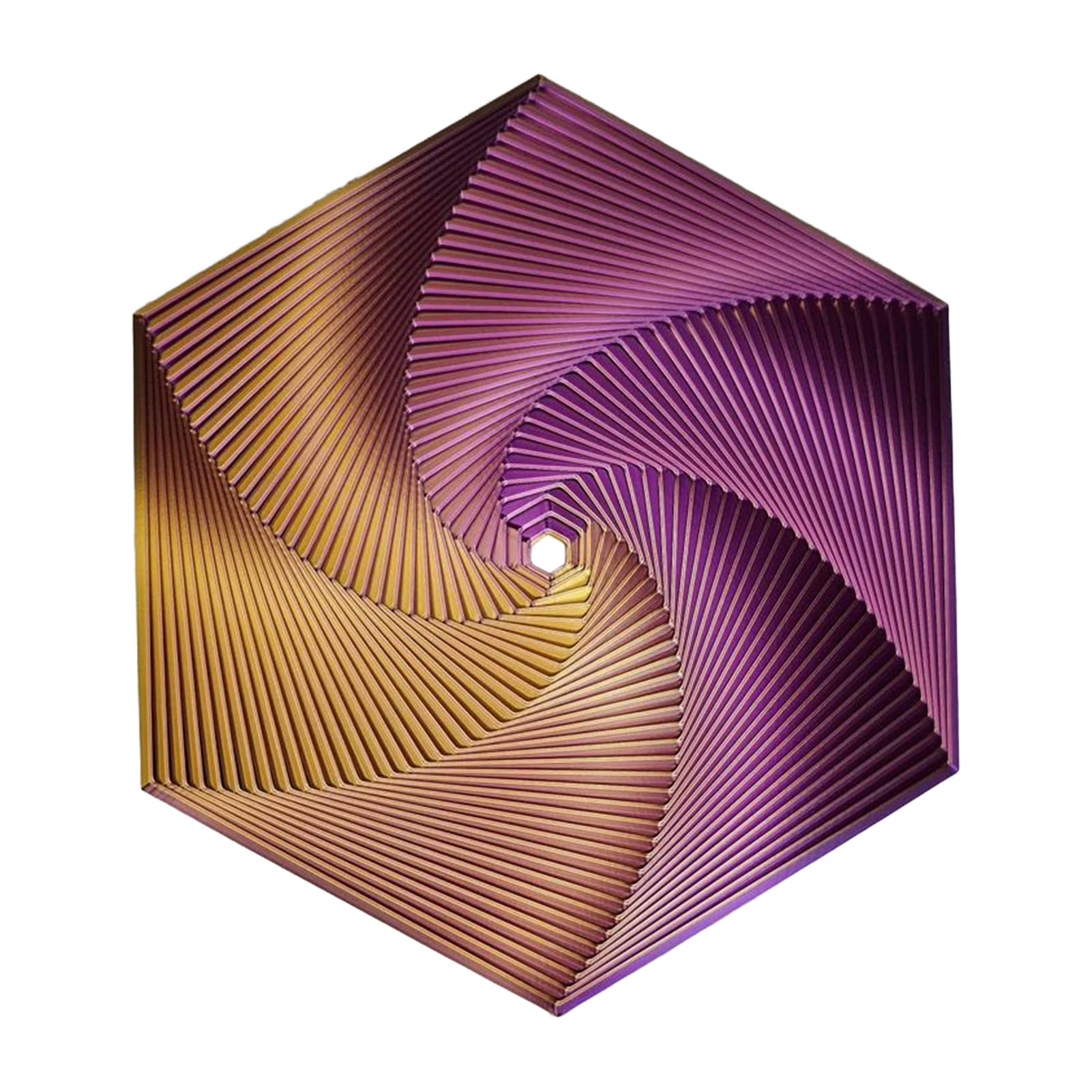 3D Printed Fractal Fidget Hexagon Stress Anxiety Relief Desk Spinning ...