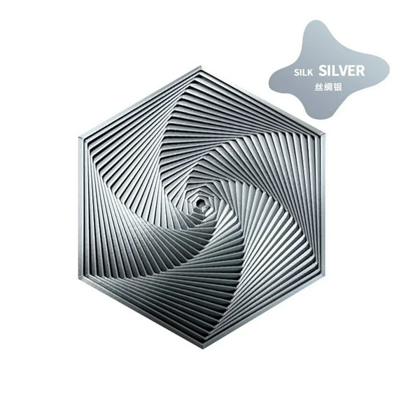 3D Printed Fractal Hexagon Figurines Spiral Design Portable Playing ...