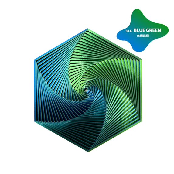 3D Printed Fractal Hexagon Figurines Spiral Design Portable Playing ...