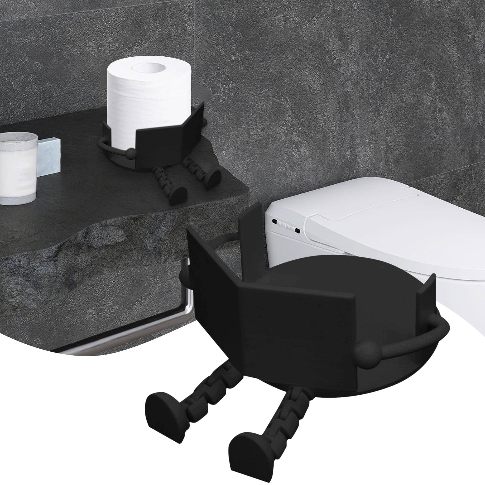 3D Printed Funny toilet Paper Holder, Reading Buddy Bathroom Roll ...