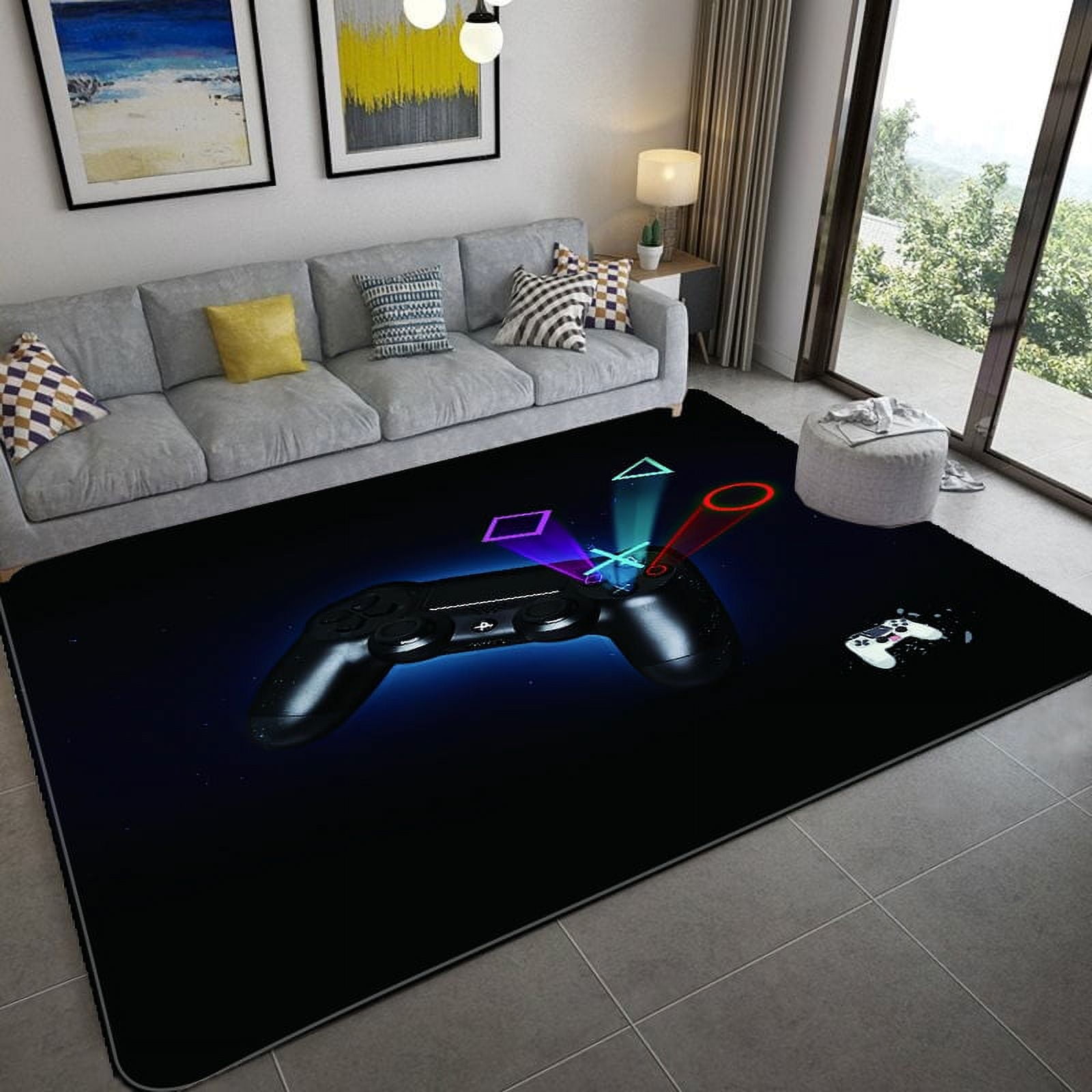 3D Printed Game Console Floor Mats Modern Area Rugs for Kids Game Pad ...
