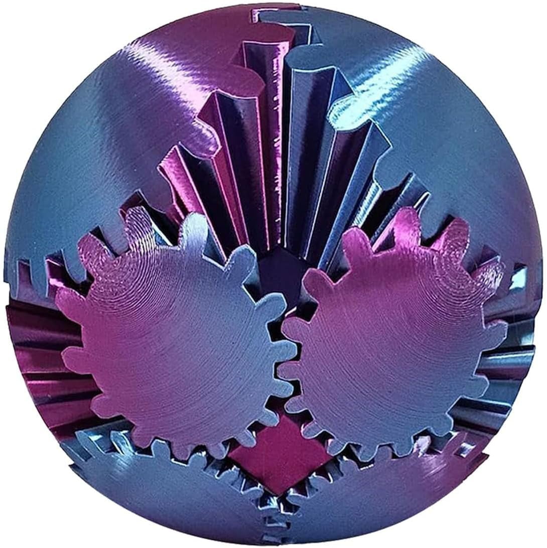 3D Printed Gear Ball Gear Cube Fidget Toy, Gear Sphere,Toy 3D Printed ...