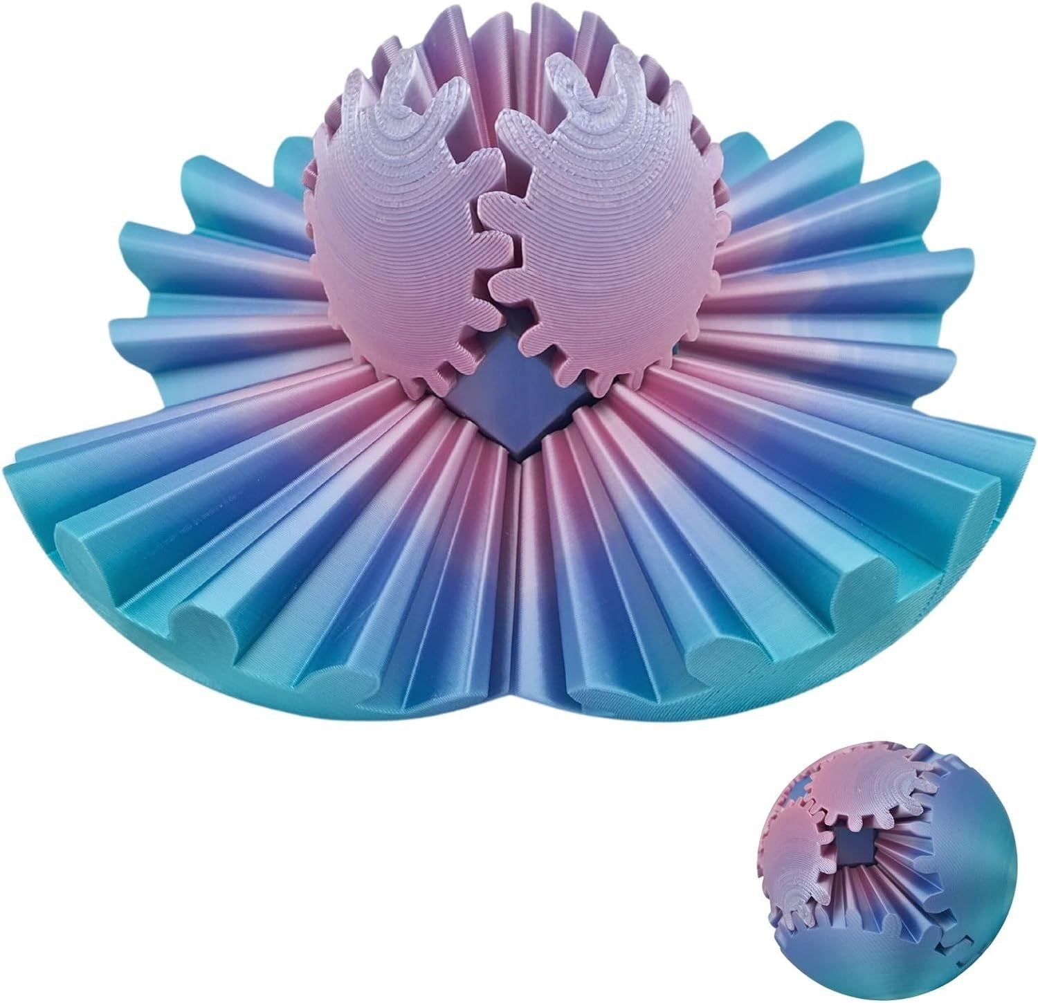 3D Printed Gear Ball, Gears phere Gear Ball Fidget Toy, Puzzle Balls ...