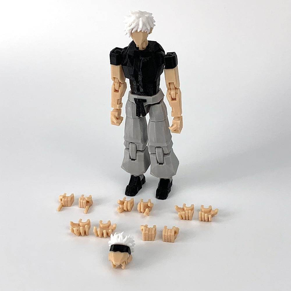 3D Printed Gojo Satoru Anime Multi-Jointed Shapeshift Toys Action ...