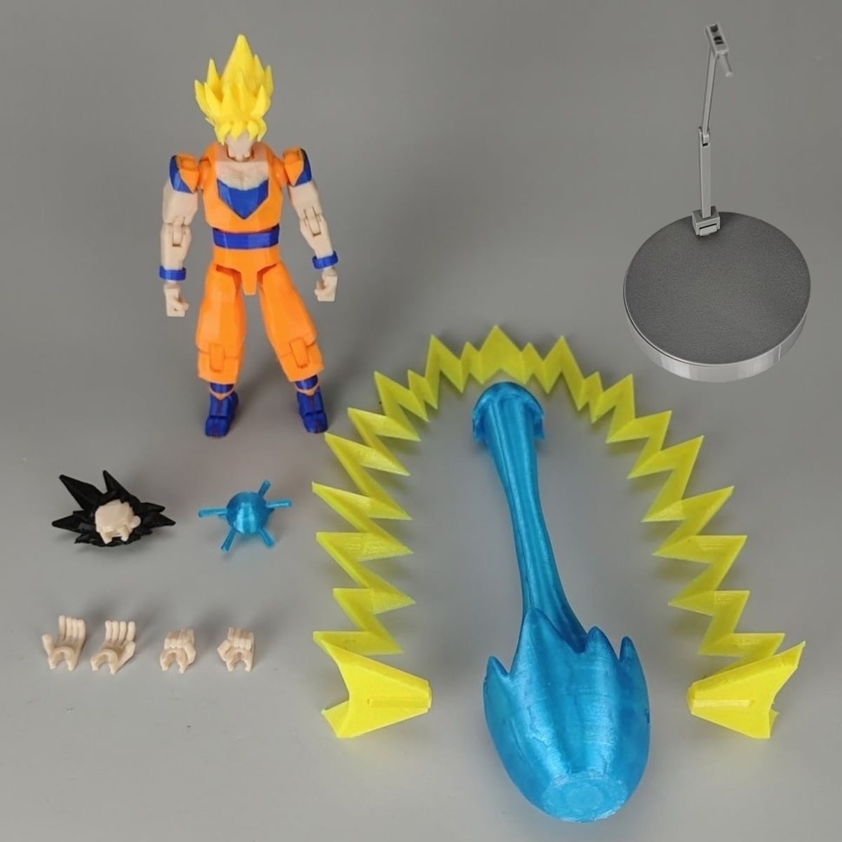 3D Printed Goku Saiyan Anime Multi-Jointed Shapeshift Toys Action ...