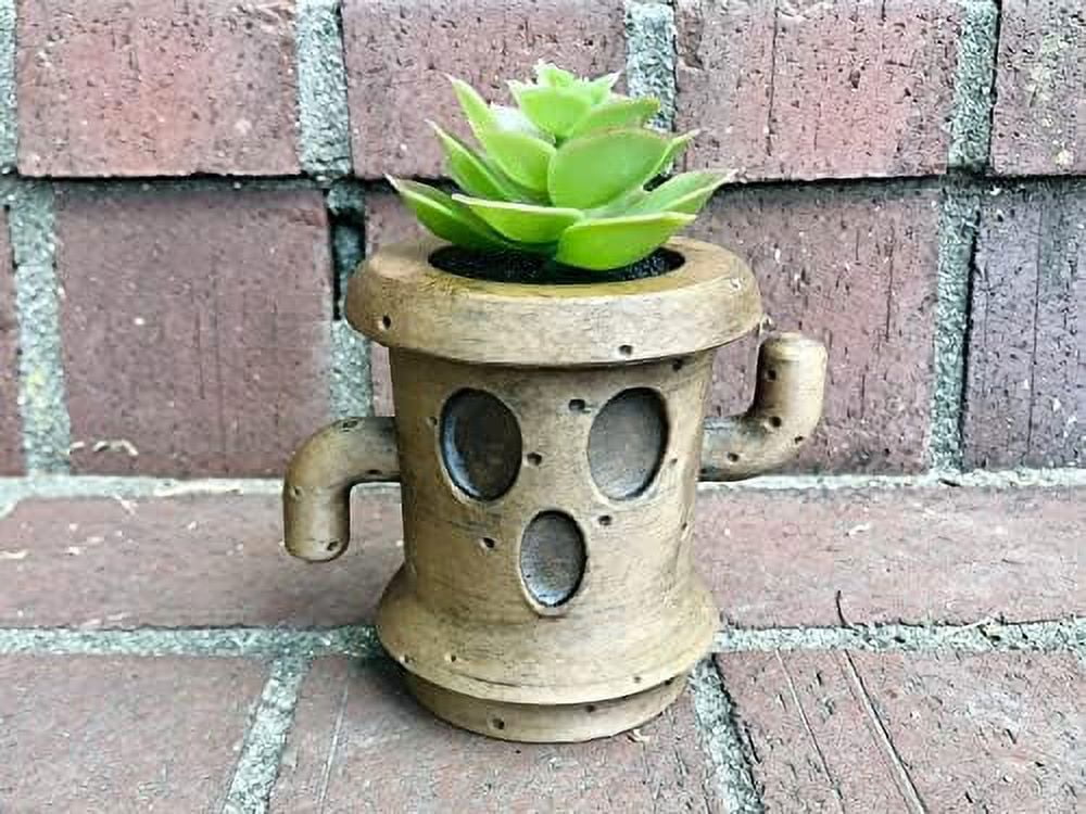3D Printed Hand-Painted Gyroid Lloid Succulent Planter Vase Inspired by ...