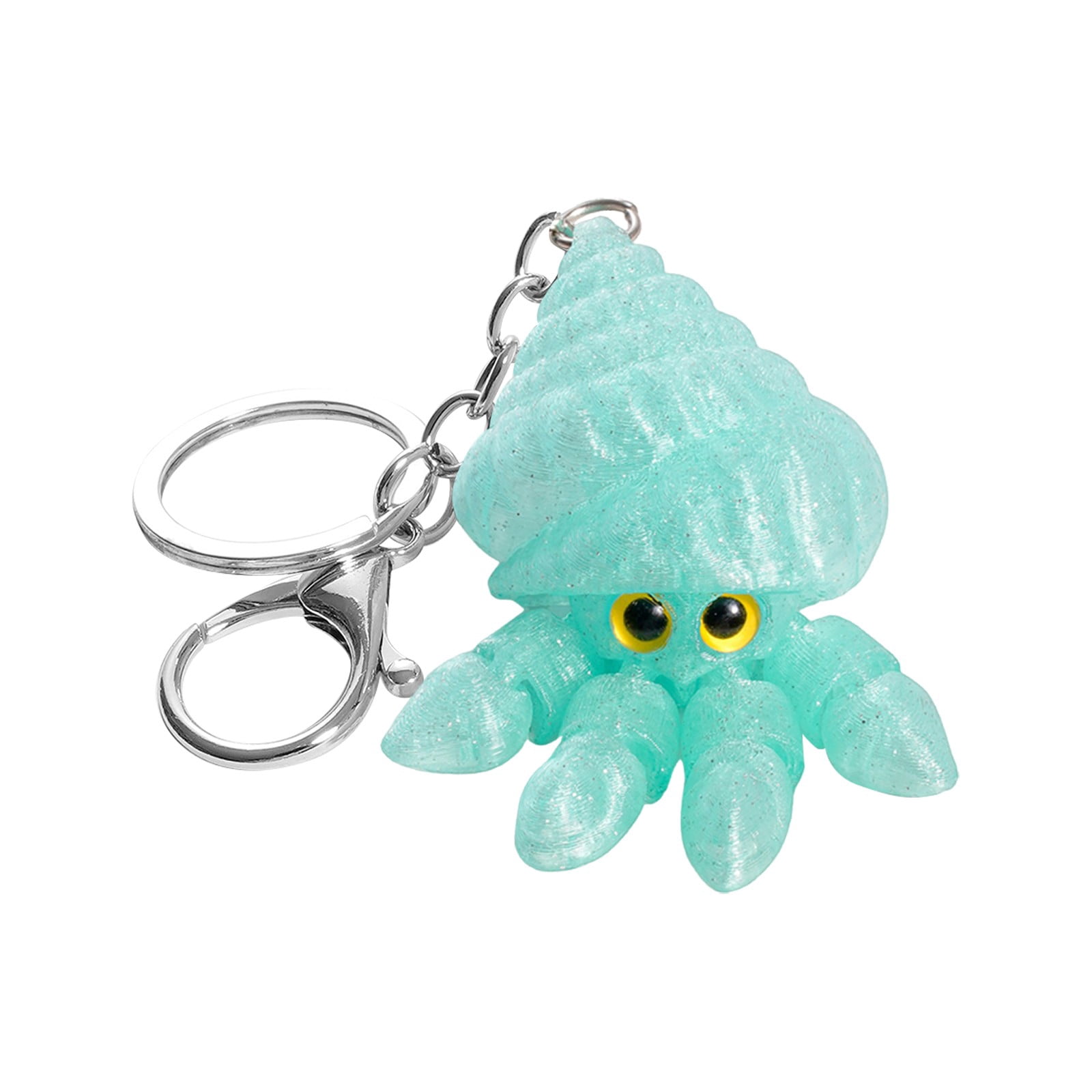 3D Printed Hermit Crab Keychain – 3D Ocean Animal Backpack Charm, Cute ...