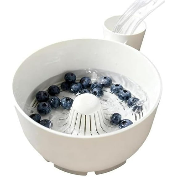 3D Printed Hydro Bowl, 2026 6/6.7/9in Food-Grade Automatic Fruit Washer ...