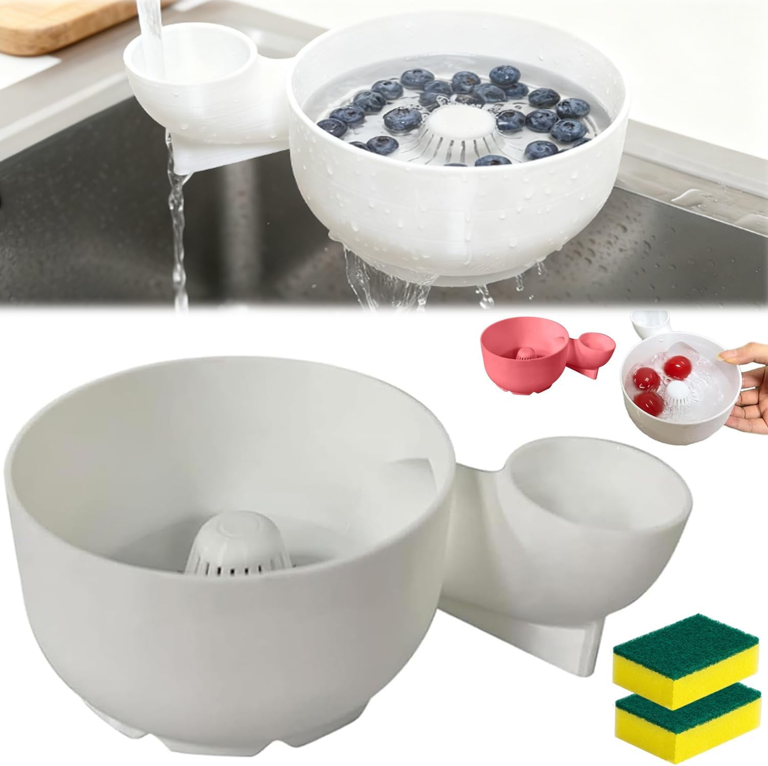 3D-Printed Hydro Bowl - Food-Grade Materials, Automatic Vegetable Fruit ...