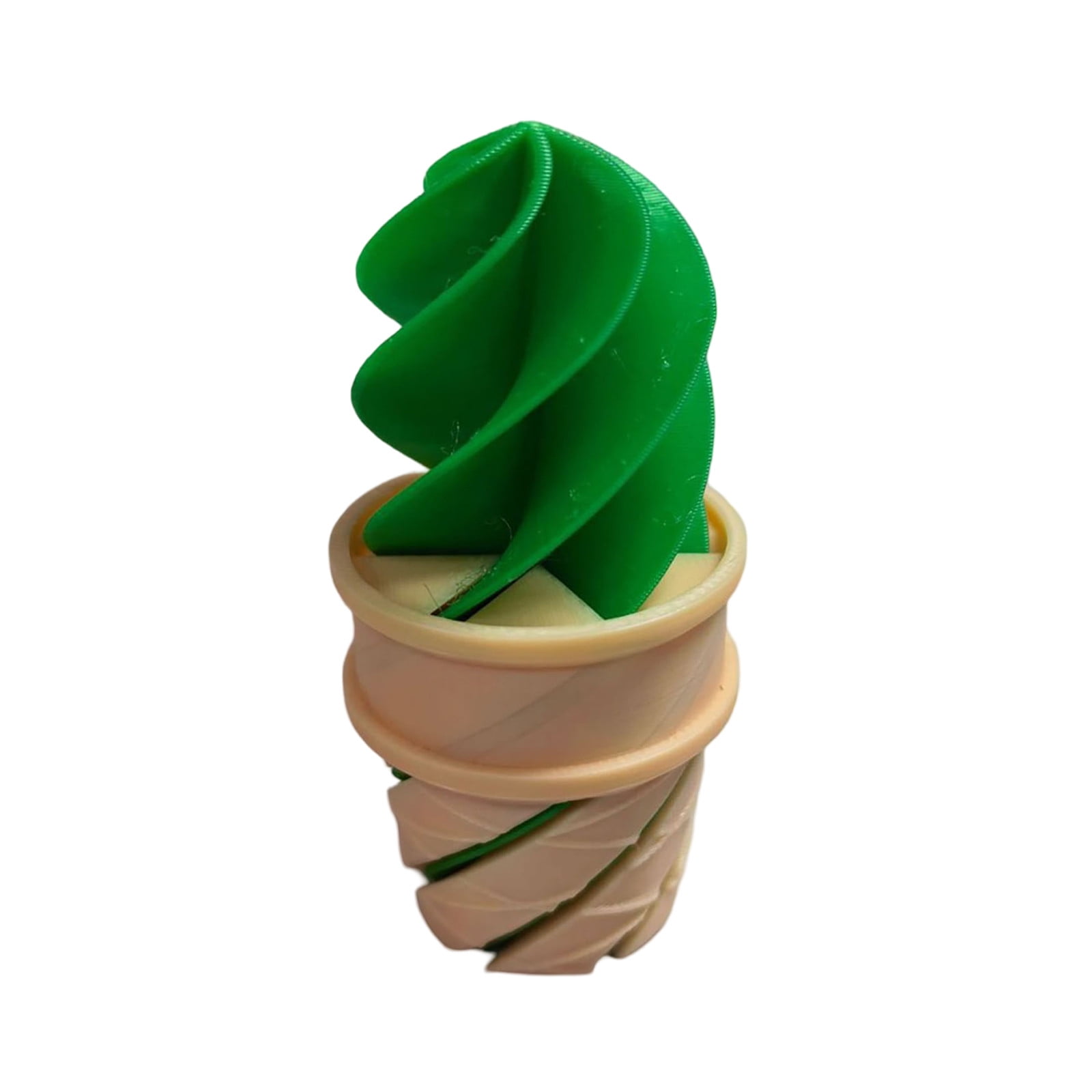 3D Printed Ice Spiral To 2 Different Objects Can Freely Staggered Gaze ...