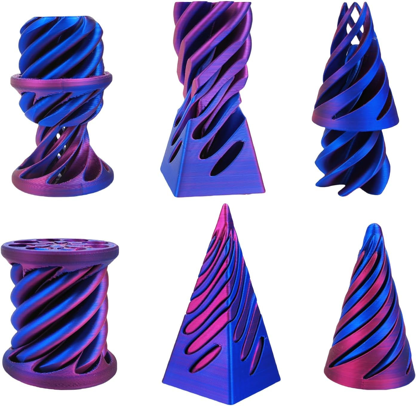 3D Printed Impossible Pyramid Passthrough Sculpture, Cone Fidget Toy ...