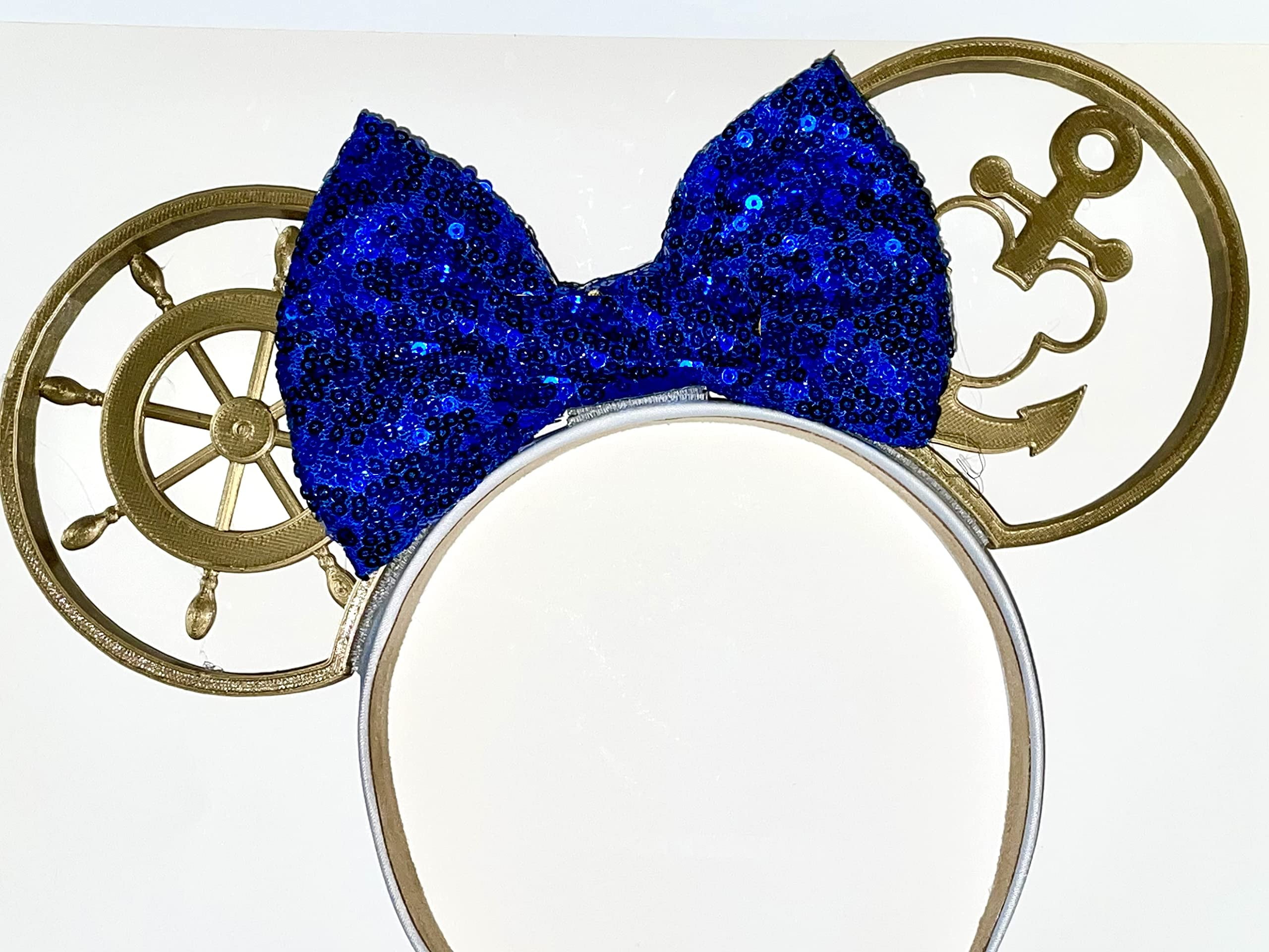 3D Printed Interchangeable Mouse Ears Headband Cruise Themed With Blue ...