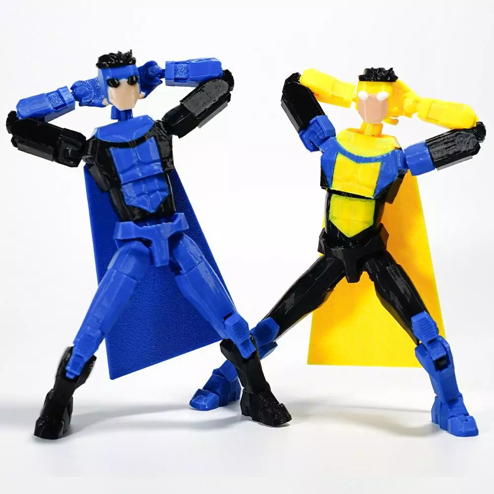 3D Printed Invincible 2.0 Action Figure - Multi-Jointed Movable ...