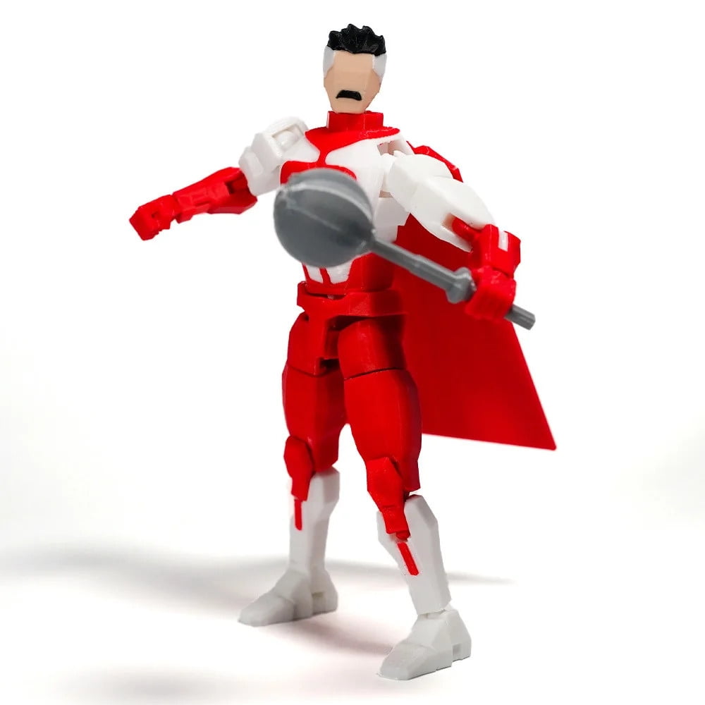 3D Printed Invincible 2.0 Superheroes Anime Multi-Jointed Shapeshift ...
