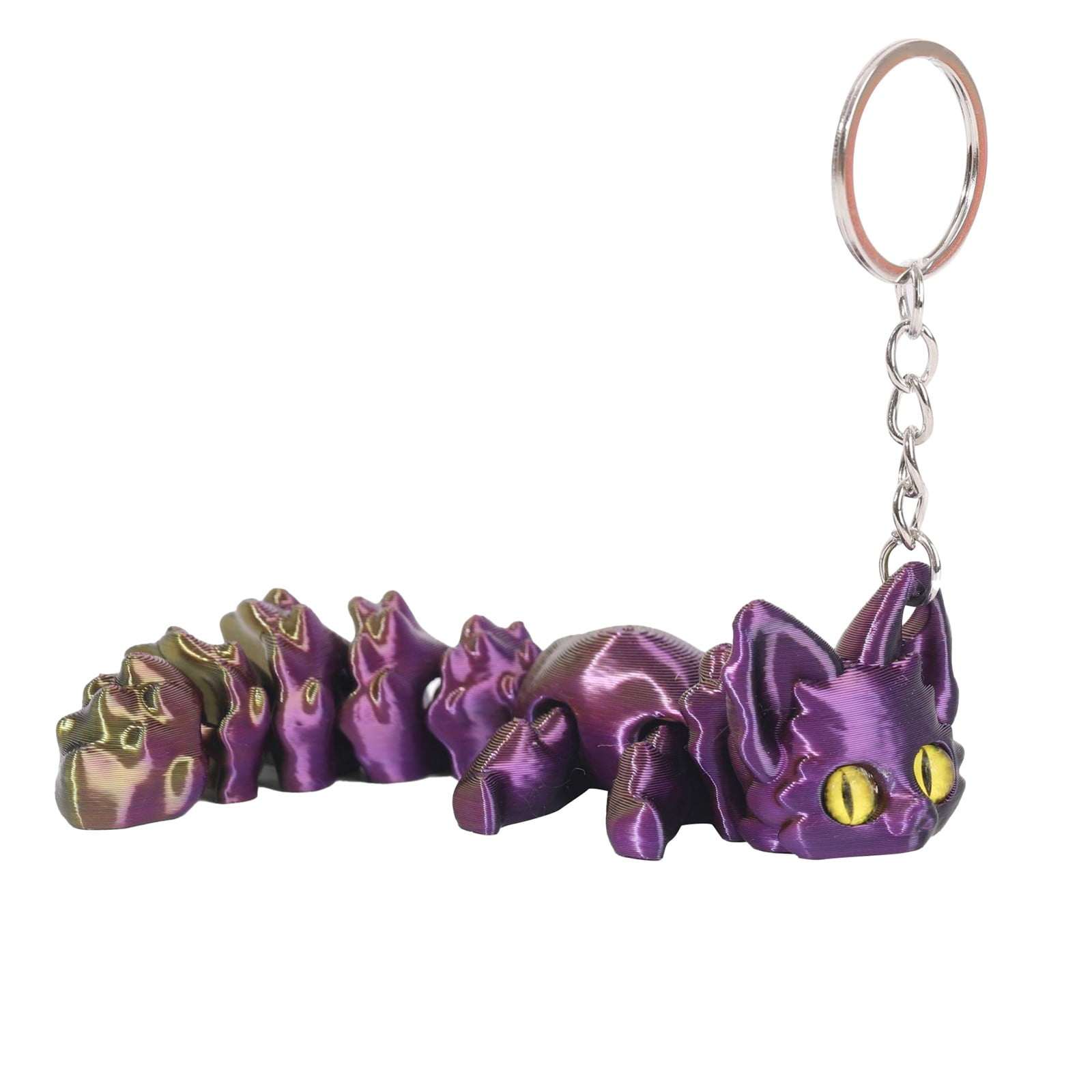 3D Printed Keychain Pendant With Movable Tail 3D Printed Articulated ...