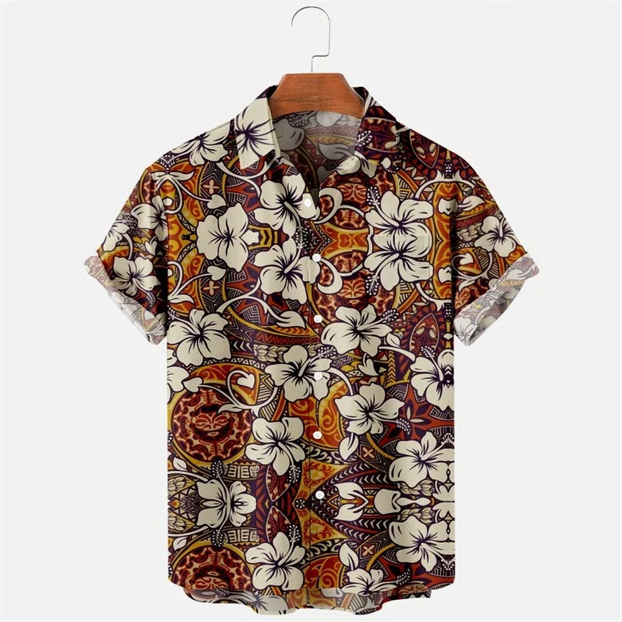3D Printed Leopard Print Shirt for Men's Casual and Fashionable Summer ...