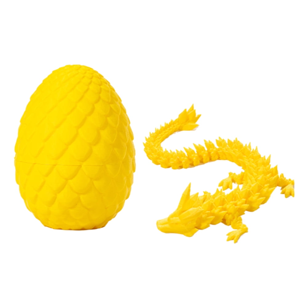 3D Printed Loong in Egg, Full Articulated Loong Crystal Loong with ...