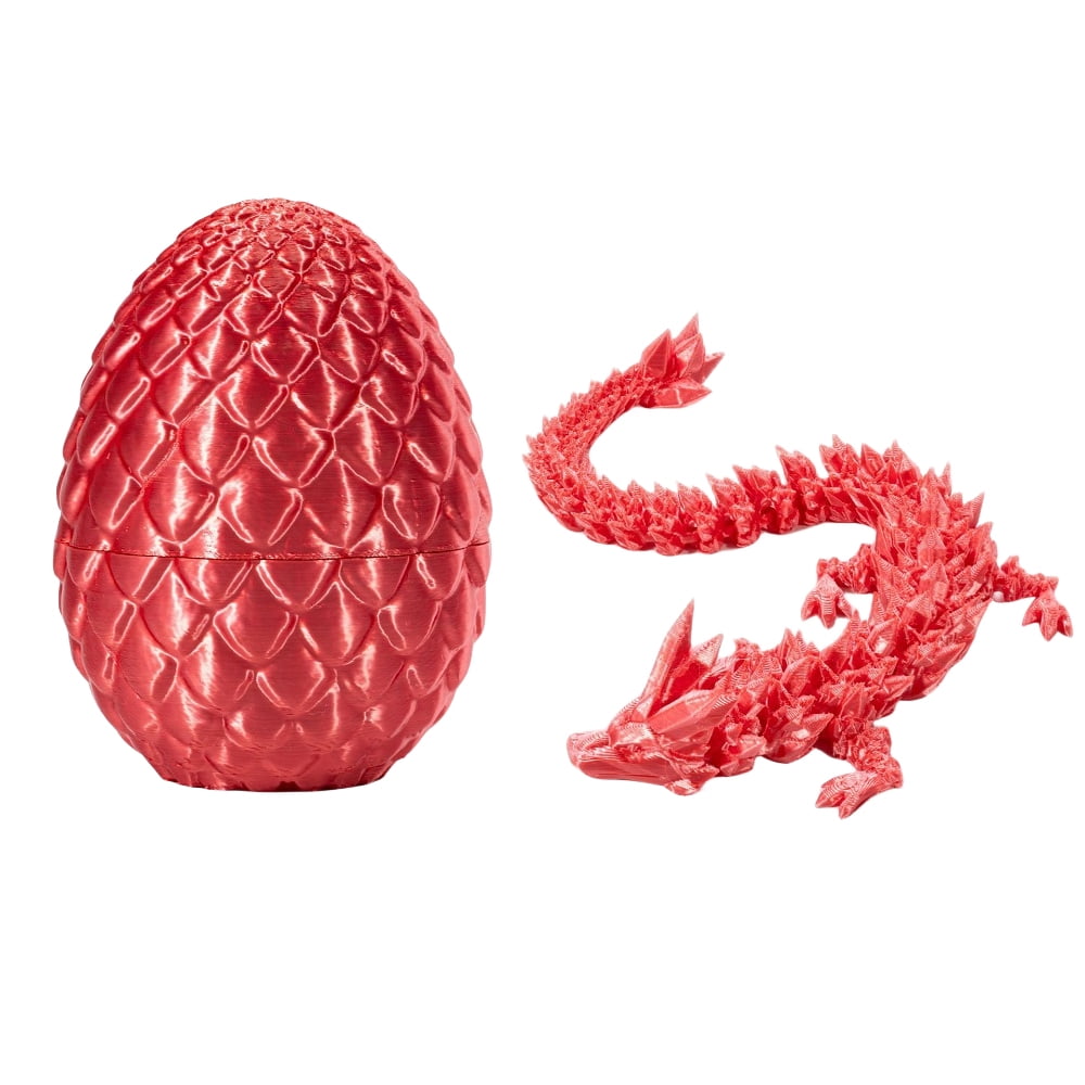3D Printed Loong in Egg Crystal Loong Fidget Toy for Adult Full ...