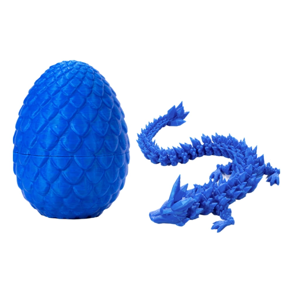 3D Printed Loong in Egg,Full Articulated Loong Crystal Loong with Loong ...