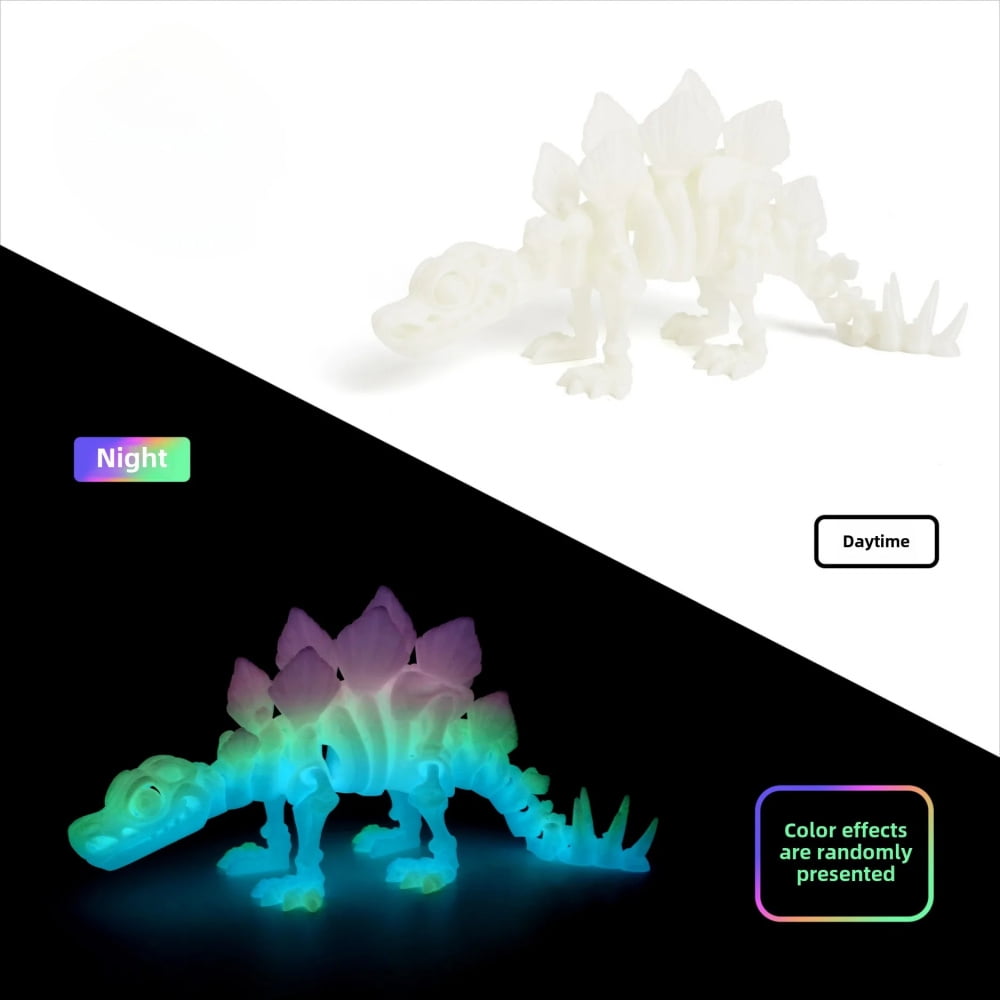 3D Printed Magic Dragon Dinosaur Movable Joint Fidget Toy Rotatable ...