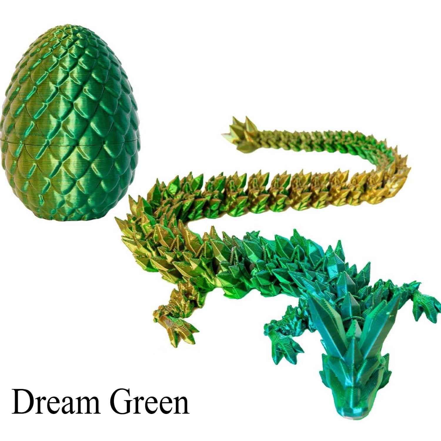 3D Printed Magic Dragon Toy,Articulated Dragon - Big Color Changing ...