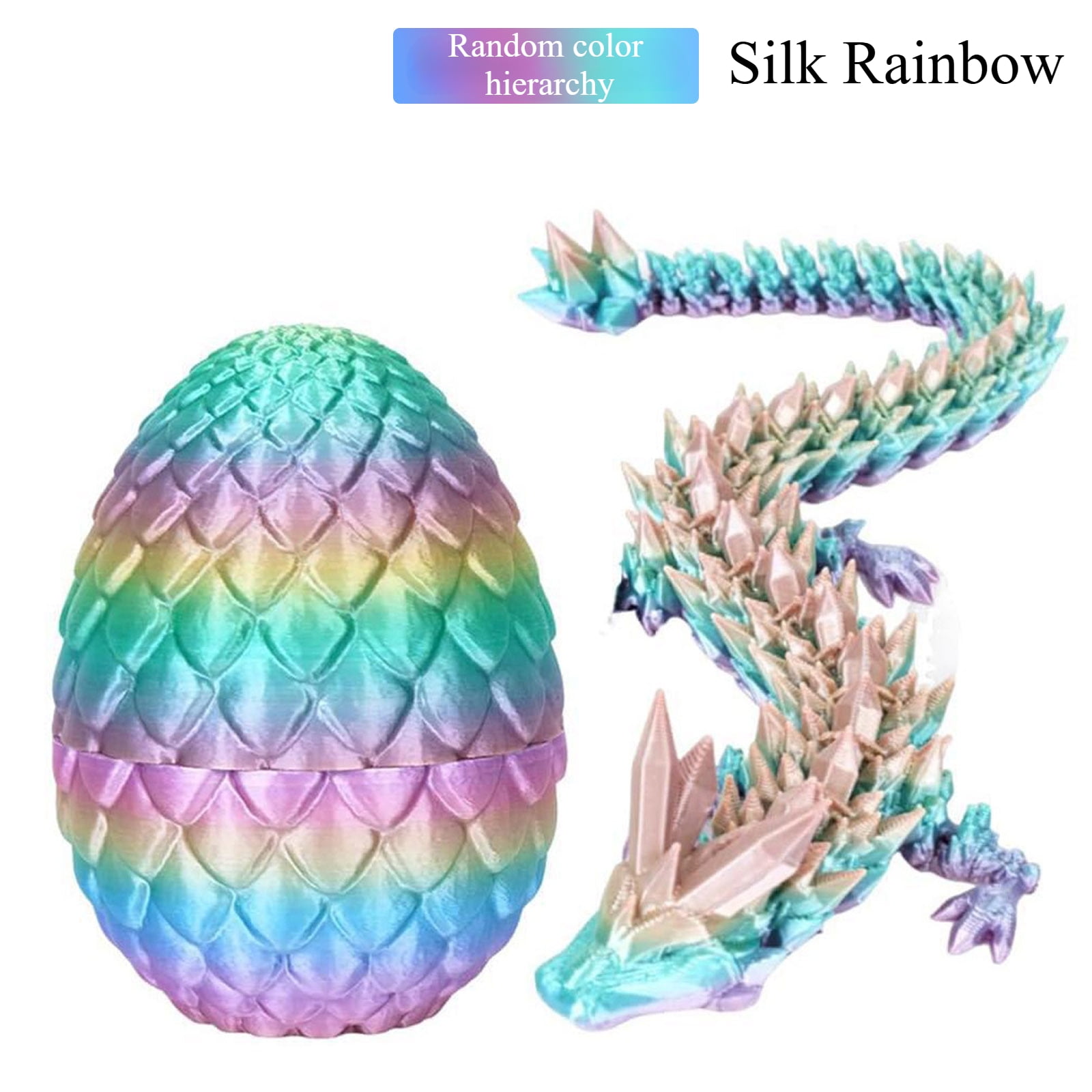 3D Printed Magic Dragon Toy,Articulated Dragon - Big Color Changing ...