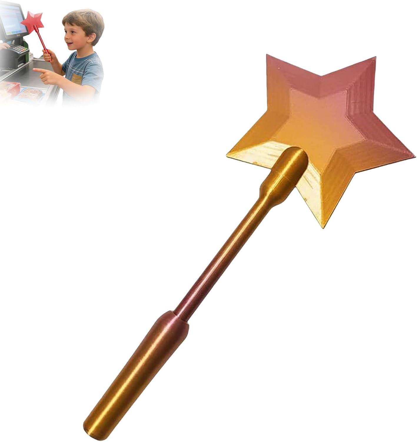 3D Printed Magic Fairy Pay Wand Card Holder, Credit Card Wand Holder ...