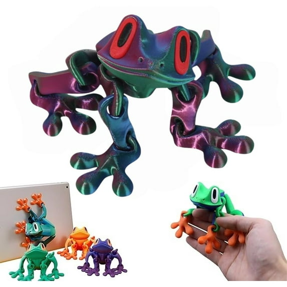 3D Printed Magnet Frog Toy, Funny Magnetic Frogs Refrigerator Magnet ...