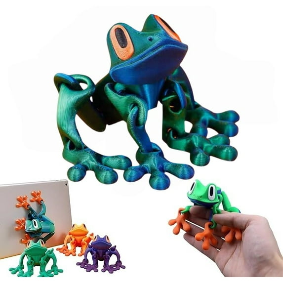 3D Printed Magnetic Frog, 2025 New 3D Printed Frog Fridge Magnets ...