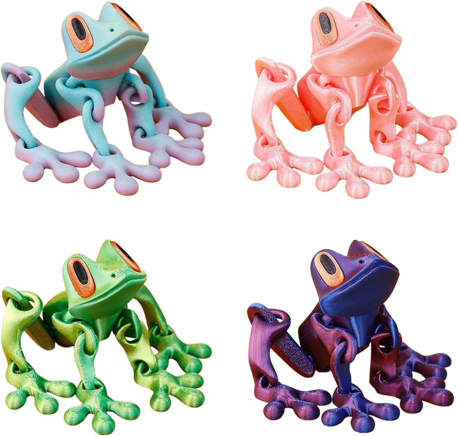 3D Printed Magnetic Frog, Realistic Articulated Jumping Frog Fridge ...