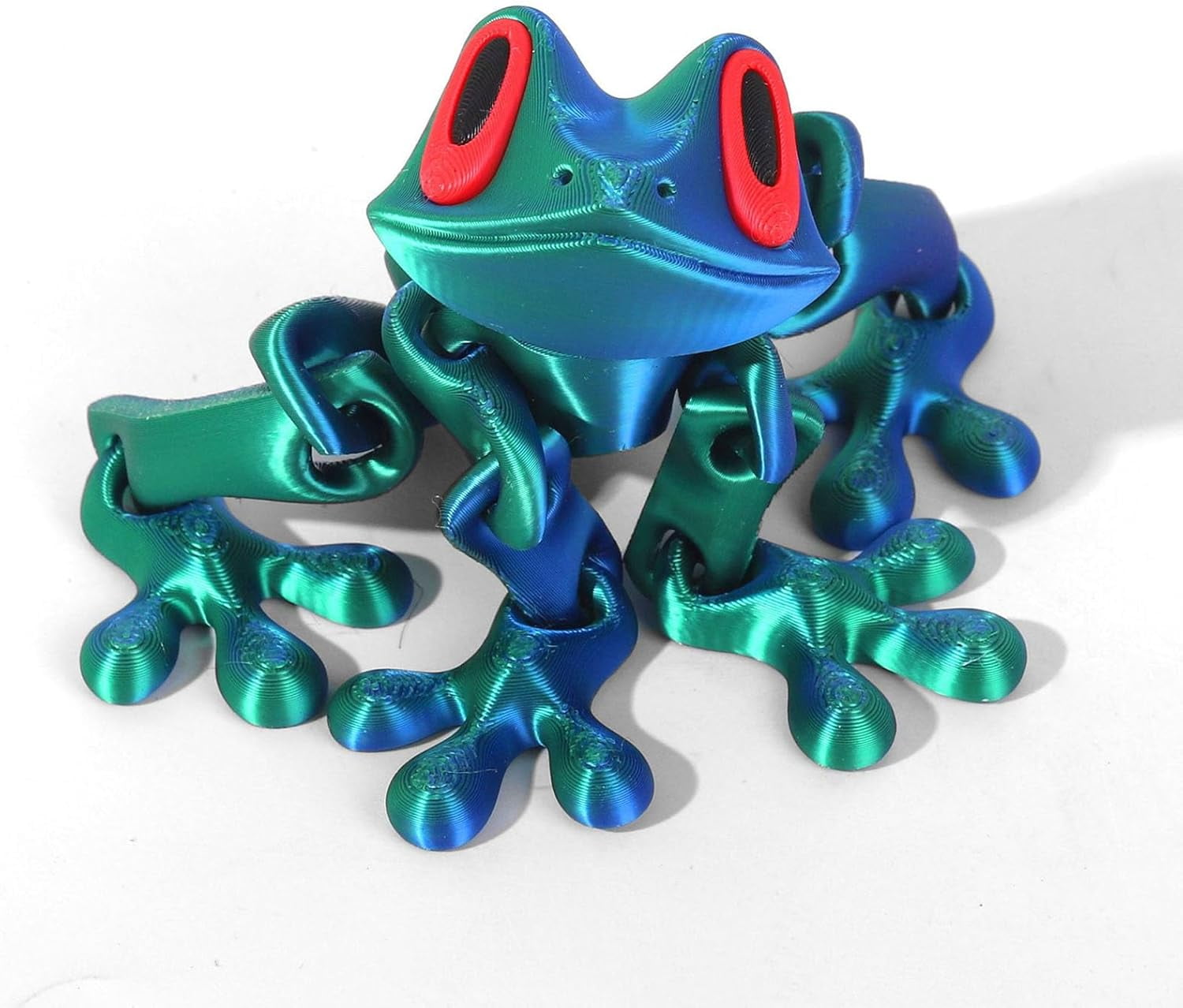3D Printed Magnetic Frog Refrigerator Magnet, Cute Movable Joints Frog ...